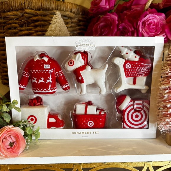 Wondershop | Holiday | Target Ceramic Christmas Tree Ornament Set ...
